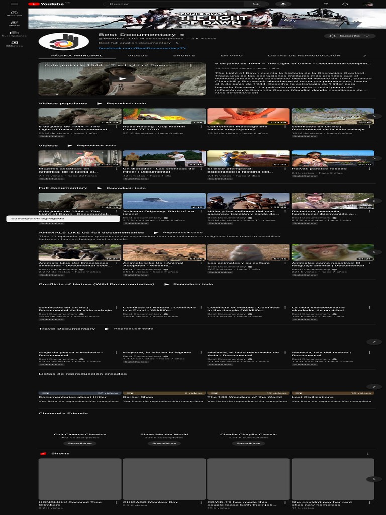 Best Documentary - YouTube | PDF