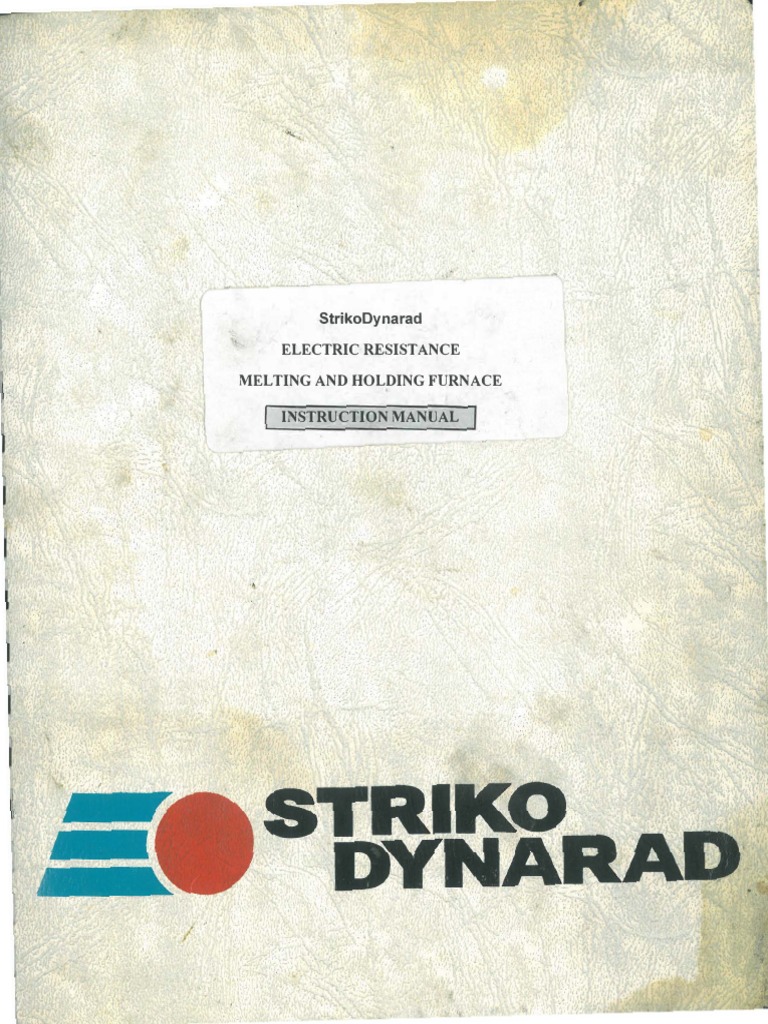StrikoDynarad Furnace Instruction Manual | PDF | Thermocouple | Metals