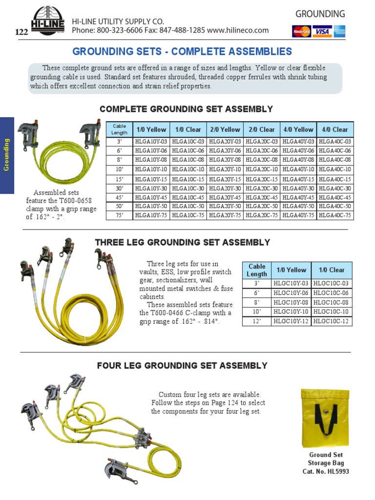 Grounding Sets - Complete Assemblies | PDF | Pipe (Fluid Conveyance ...