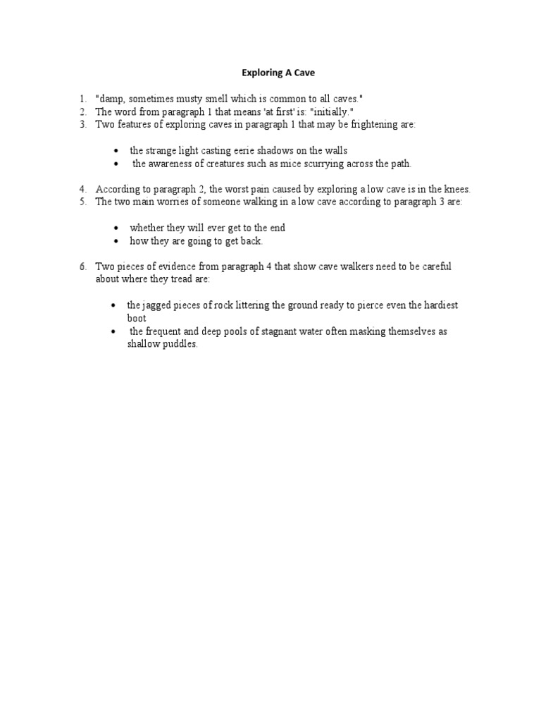Exploring A Cave Ms | PDF | Social Science | Science & Mathematics
