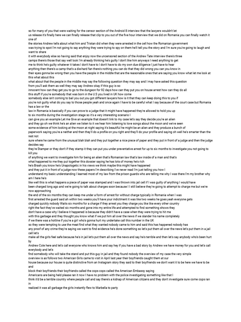 Scrpit Andrew Tete PDB Podcast | PDF | Reason | Battle Of Stalingrad