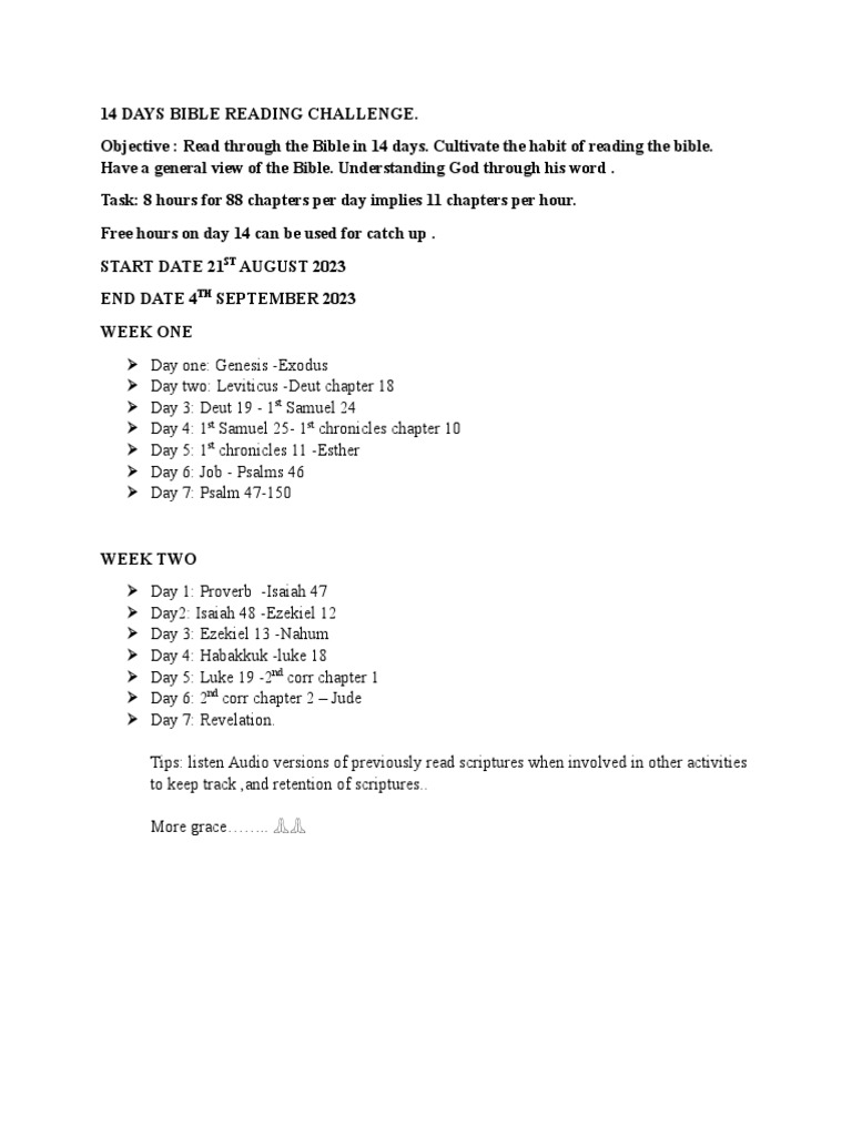 Bible Reading Challenge | PDF