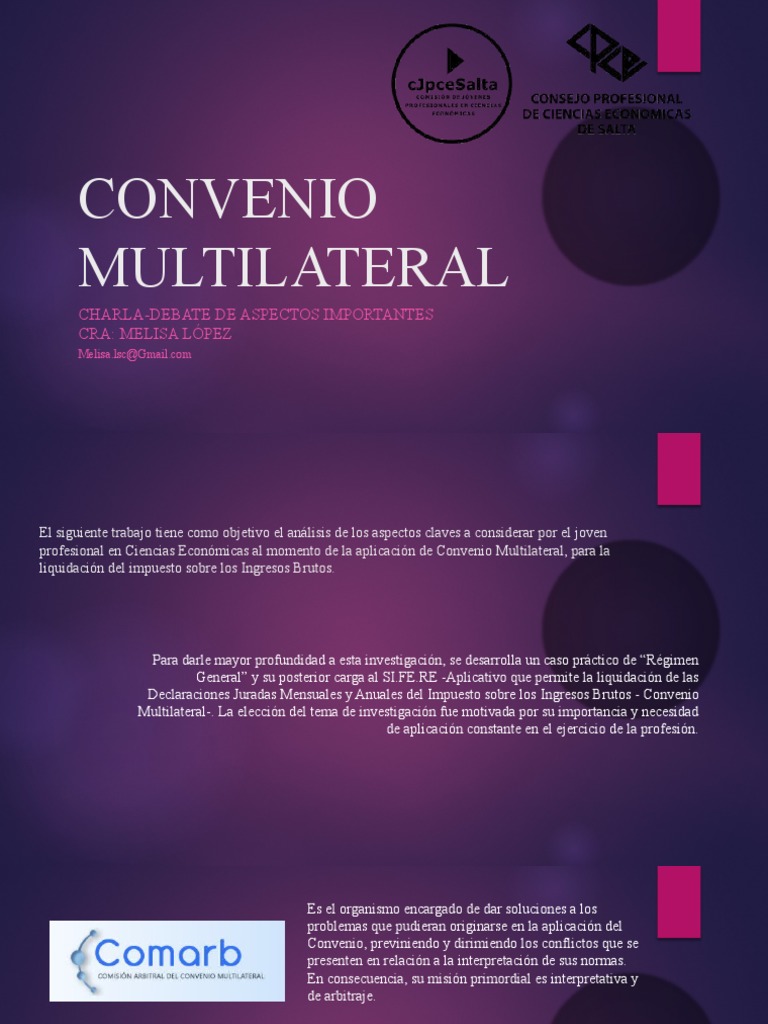 Convenio Multilateral | PDF | Jurisdicción | Tratado
