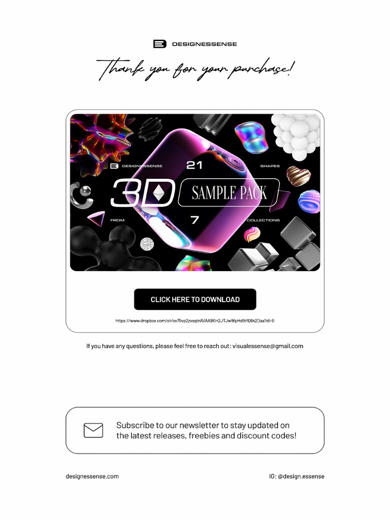 15 - 3D Sample Pack by Designessense | PDF