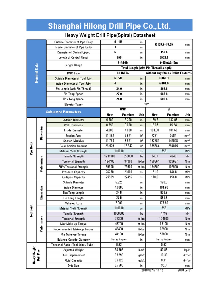 【Spiral HWDP】55 HLIST54 | PDF | Strength Of Materials | Mechanical ...