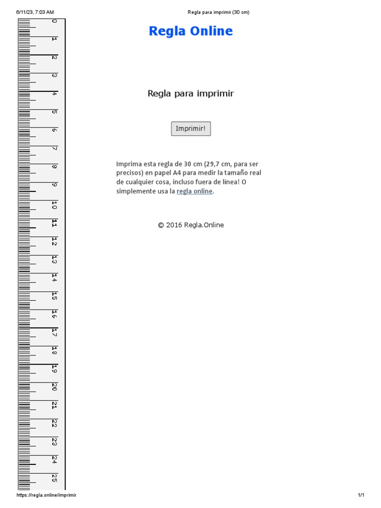 Centimetro Tamaño Real