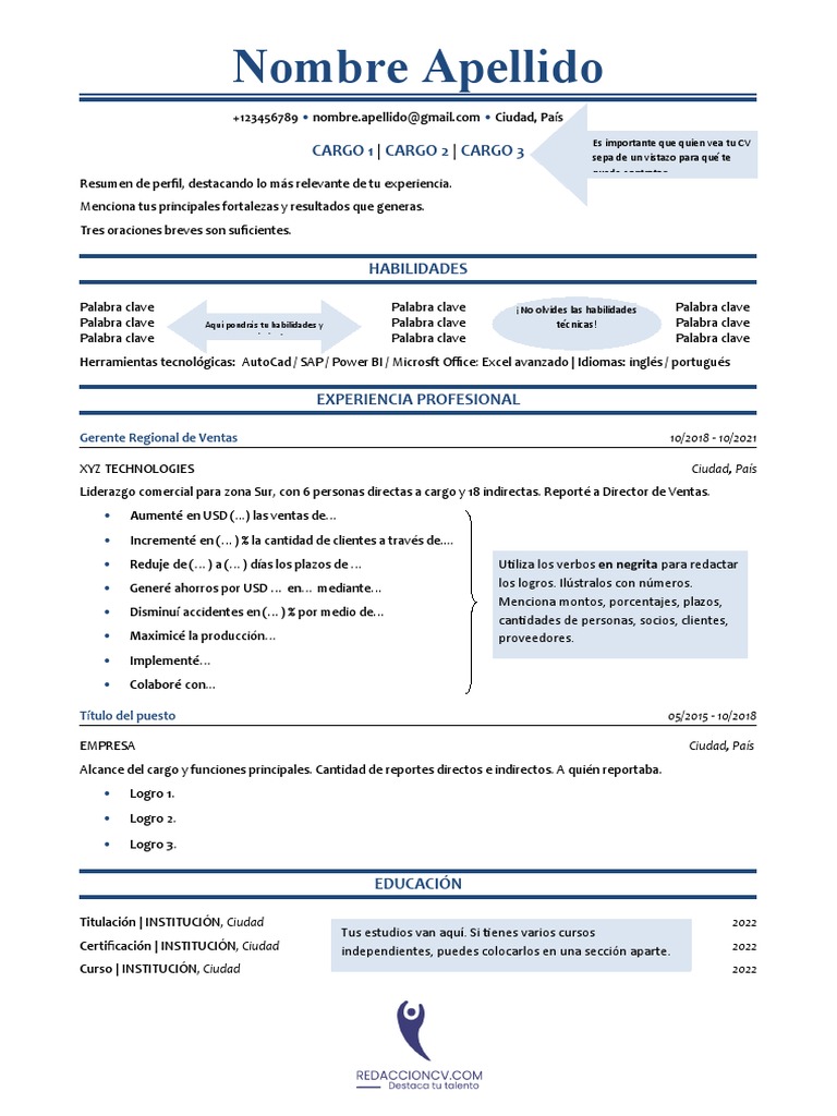 Modelo CV Ats Americano | PDF | Business