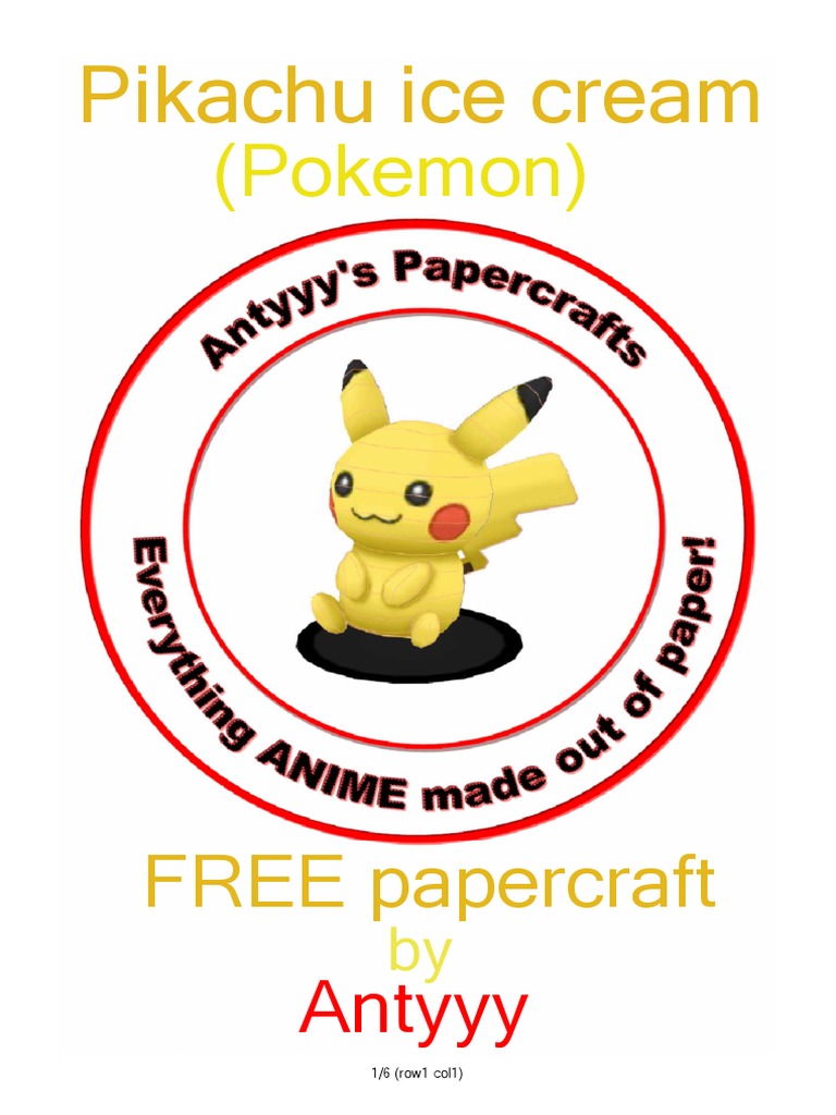 Pikachu Ice Lineless | PDF