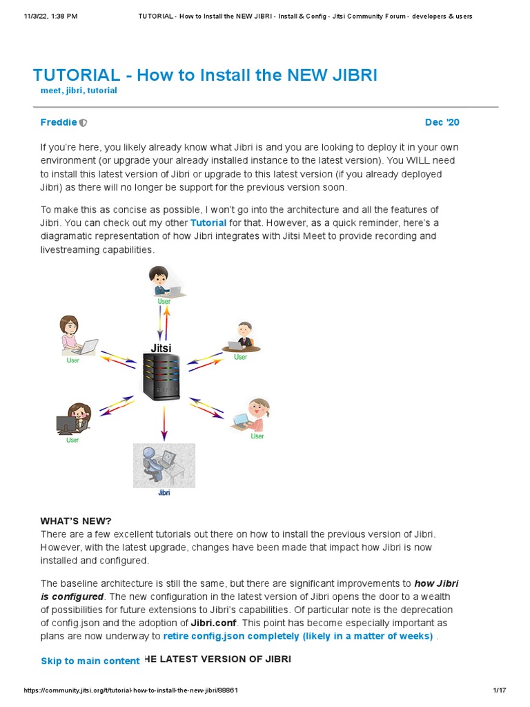 TUTORIAL - How To Install The NEW JIBRI - Install & Config - Jitsi Community Forum - Developers ...