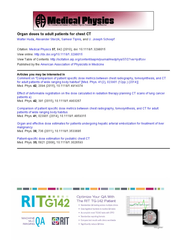 Huda 2010 | PDF | Ct Scan | X Ray
