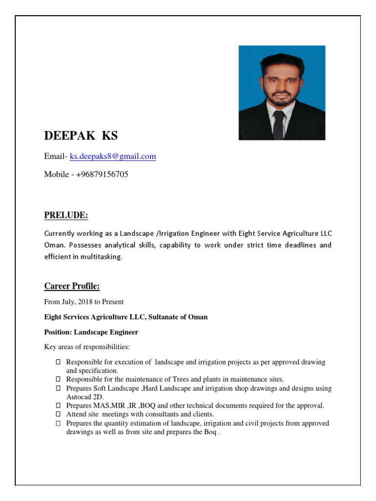 Resume - Deepak | PDF