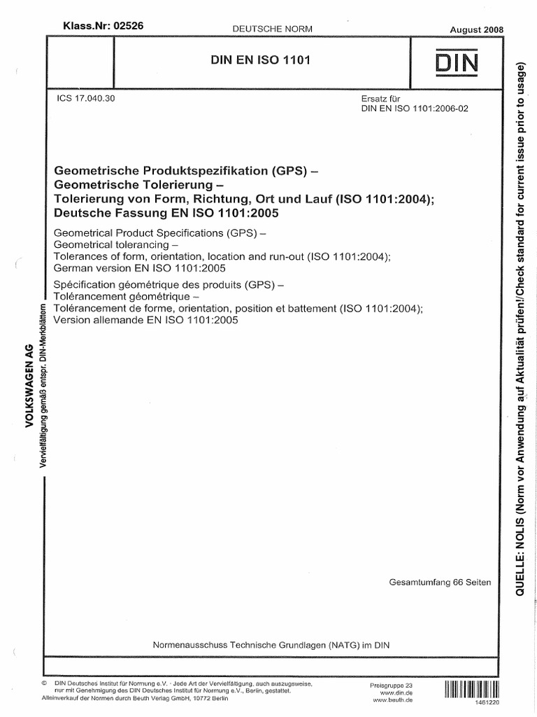 Din en Iso 1101 | PDF