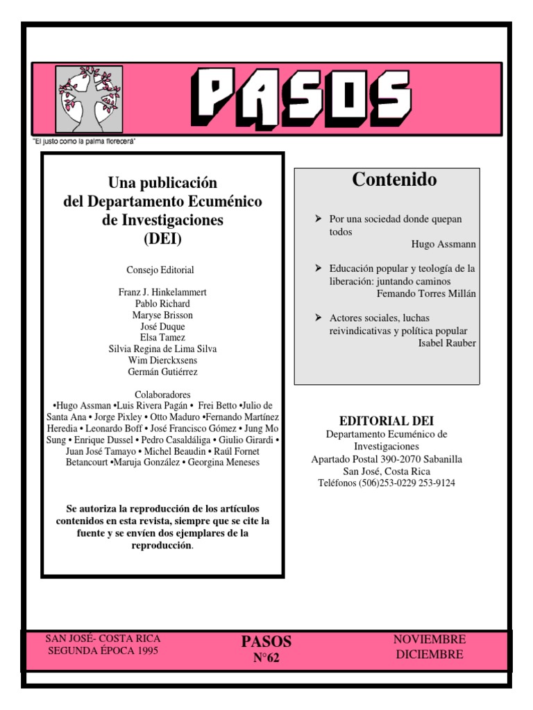 Assmann Hugo. Por Una Sociedad Donde Quepan Todos | PDF | Democracia ...