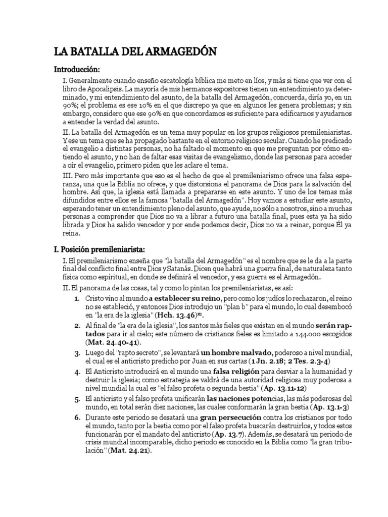 Armagedón | PDF | Armagedón | Libro de revelación