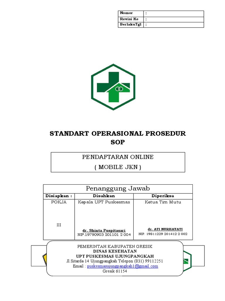 Sop Pendaftaran Online | PDF
