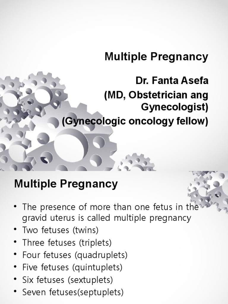 2 Multiple_Pregnancy_Lecture 2018 | PDF | Multiple Births | Twin
