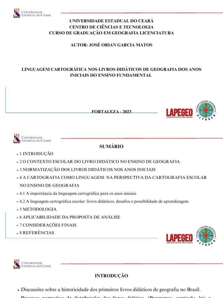 Cópia de Modelo Slides Defesa TCC | PDF | Geografia | Cartografia