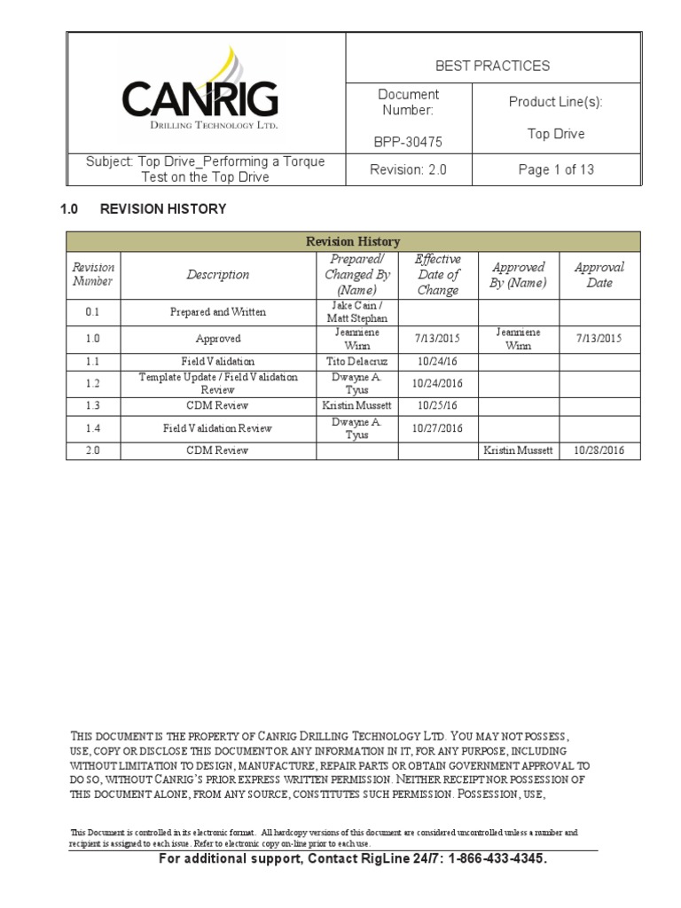 BP TD Torque Test Procudere_ | PDF | Personal Protective Equipment ...