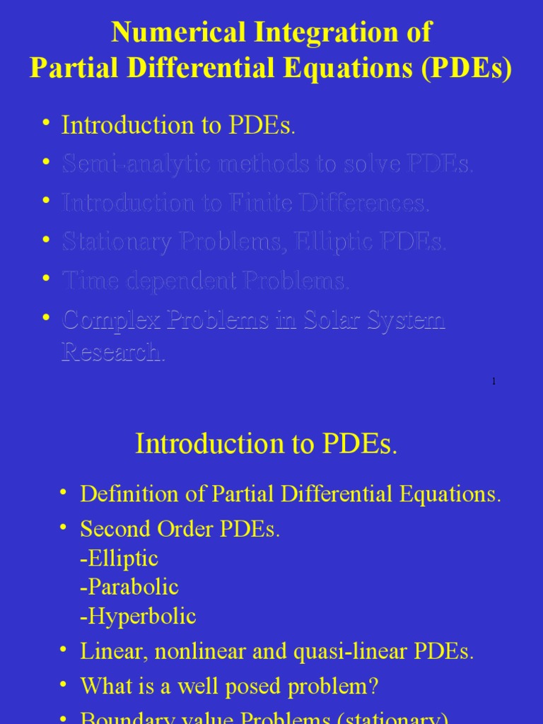 Wiegelmann Partial Differential Equations 1 | PDF | Partial ...