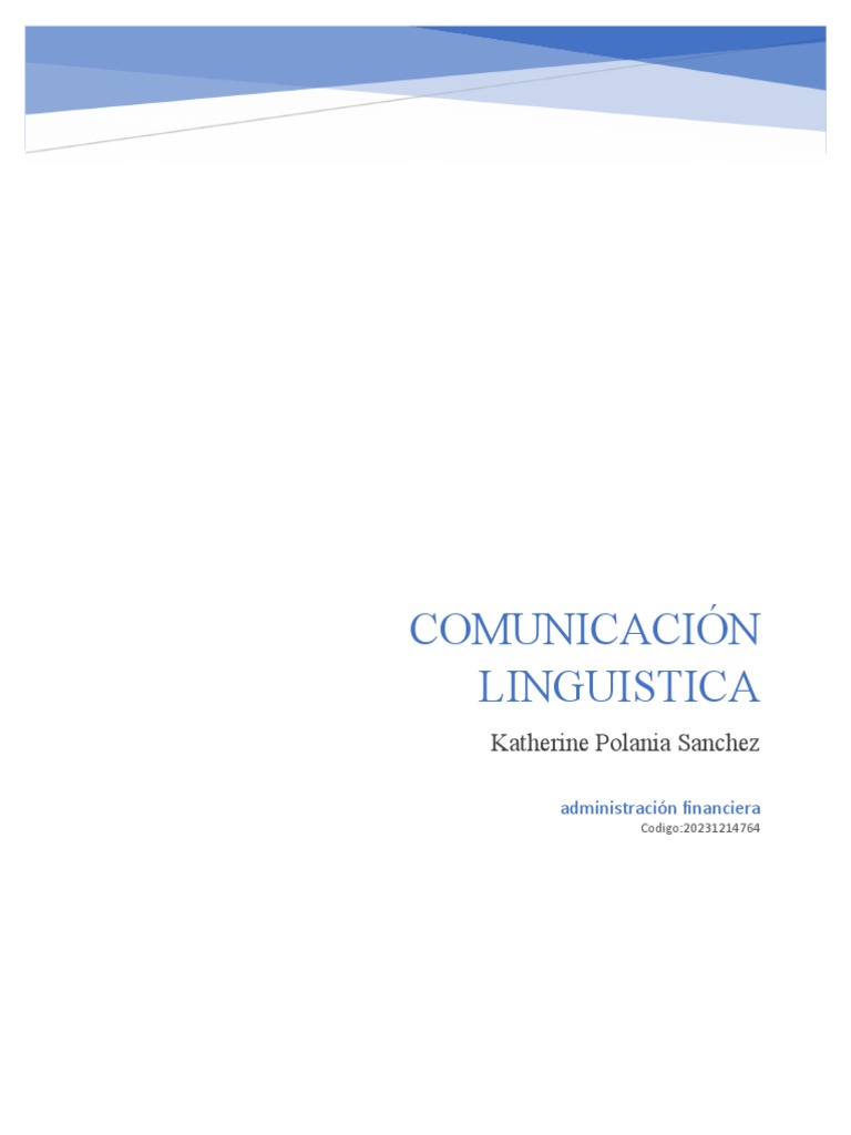 Comunicación Linguistica | PDF | Sociolingüística | Lingüística