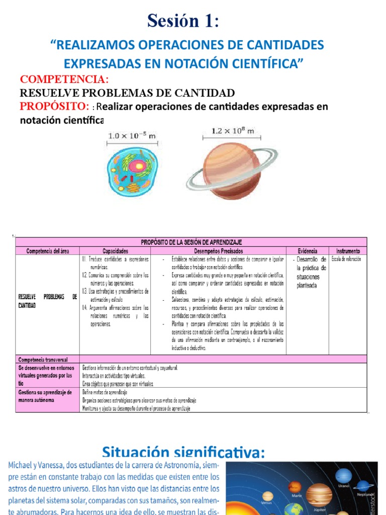 Operaciones Con Notación Científica | Descargar gratis PDF | Exponenciación | Multiplicación