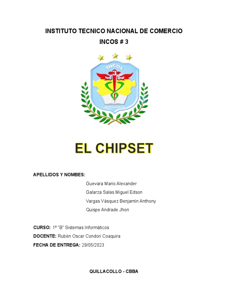 El Chipset | PDF | Microprocesador | Hardware de la computadora