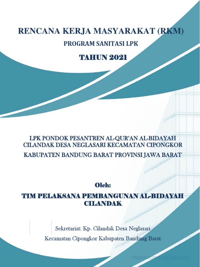 RKM Pondok Pesantren Al-Qur'an Al-Bidayah Cilandak | PDF