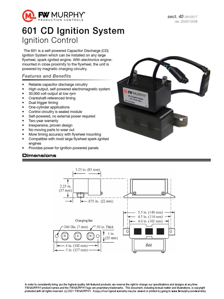 601 CD Ignition Control System | PDF | Ignition System | Physical Sciences