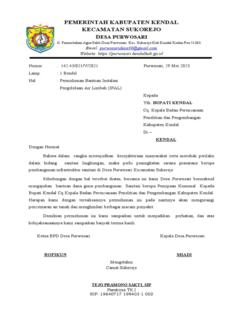 Proposal Purwo Ipal 2021 | PDF