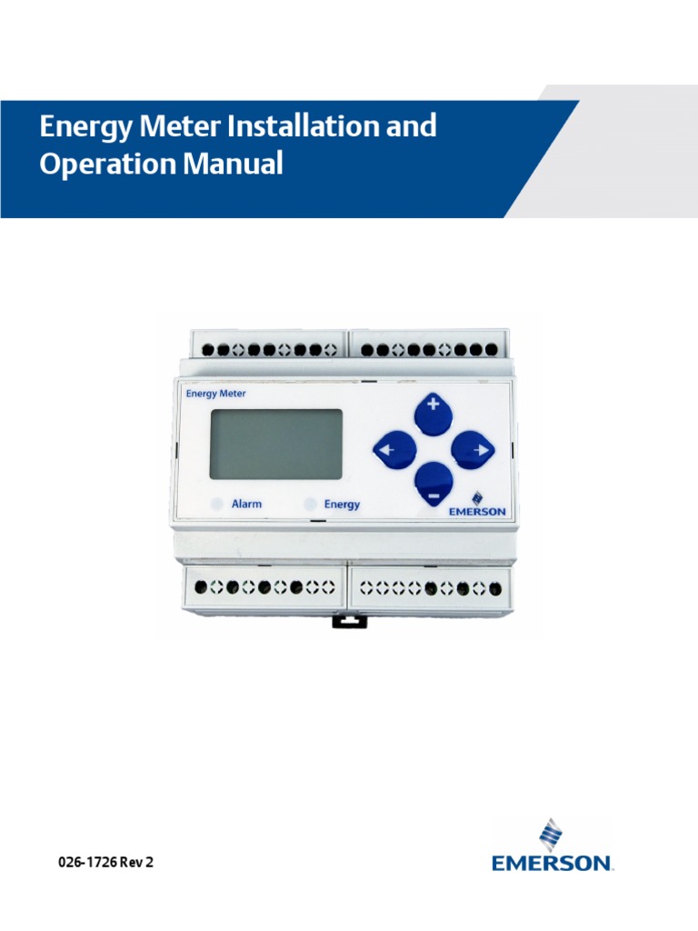 026 1726 Energy Meter Installation Operation Manual en 4845134 | PDF ...