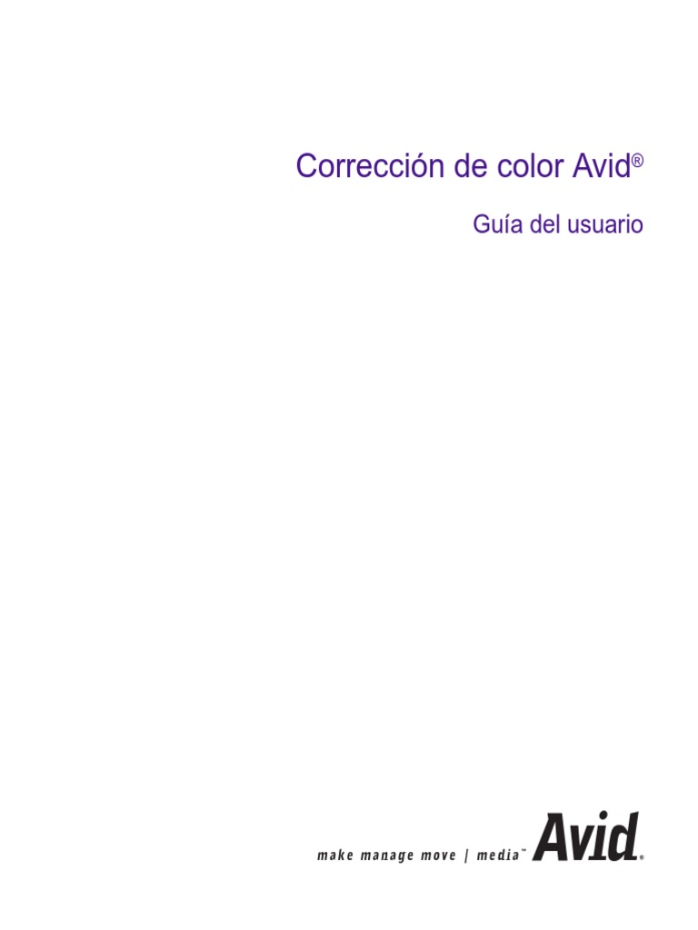 Correccion de Color en AVID | PDF | Color | Derechos de autor