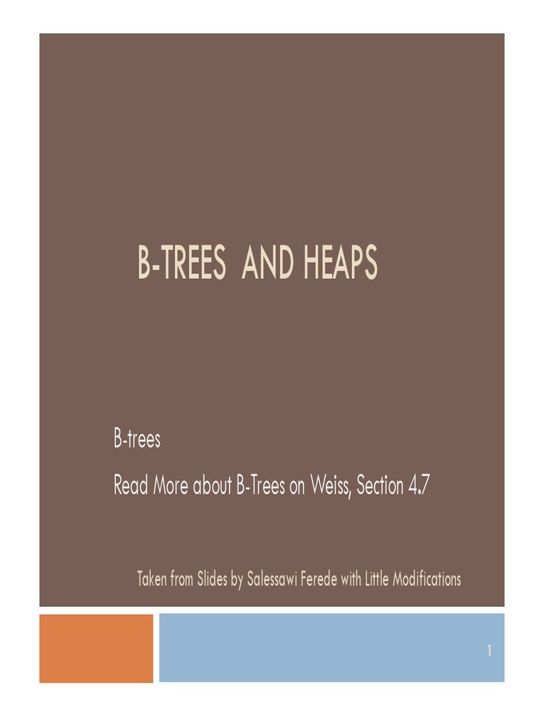Btrees and Heaps | Download Free PDF | Queue (Abstract Data Type ... Btrees and Heaps | Download Free PDF | Queue (Abstract Data Type ...