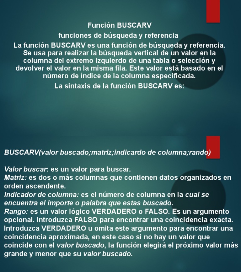 BUSCARV - Teoria | PDF