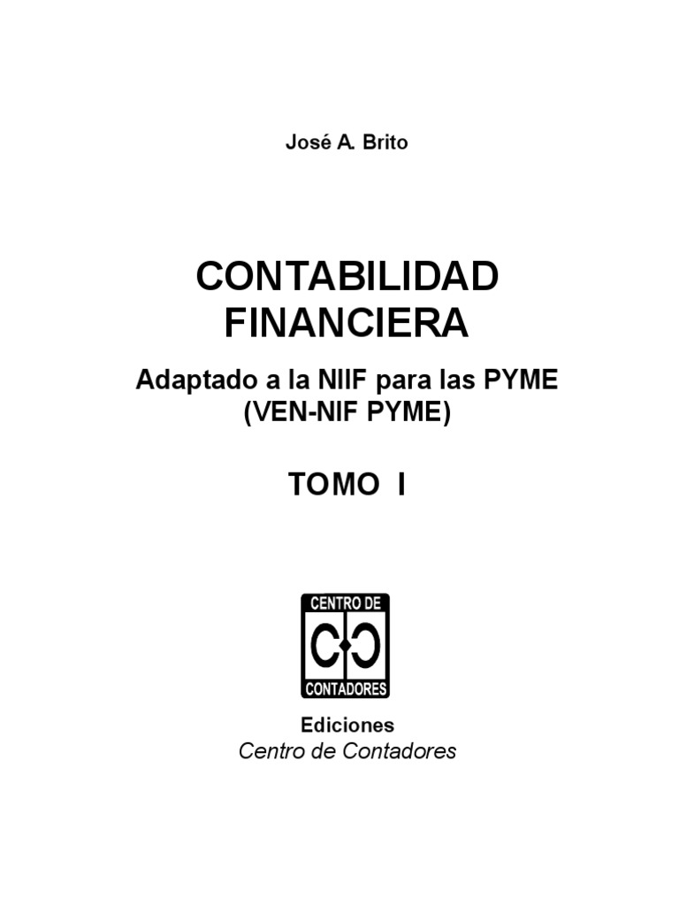 Contabilidad Financiera NIF (José A. Brito) | PDF | normas ...