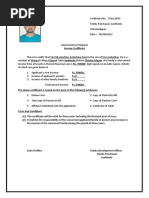 Turnover Certificate Format | PDF