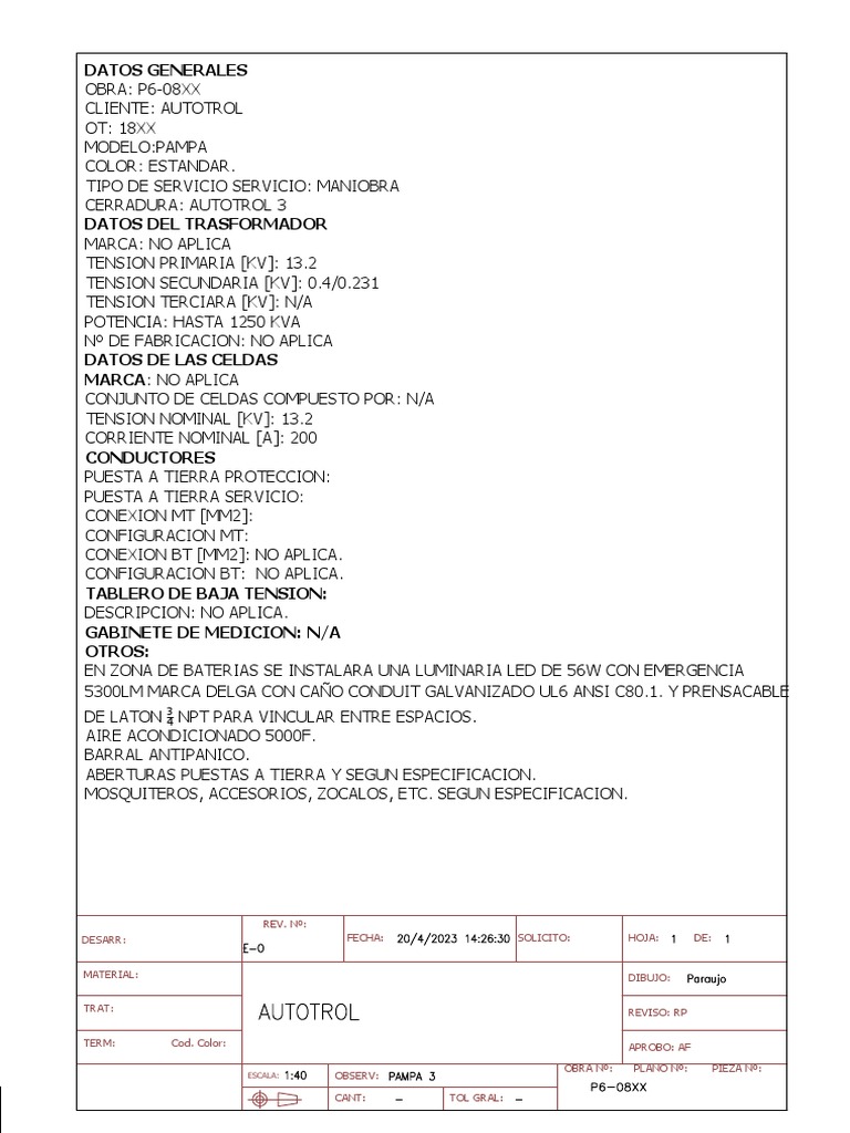 Plano Pampa 3 | PDF | Naturaleza | Ingeniería