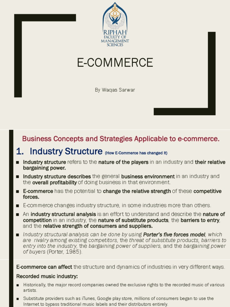 Industry Structure | PDF | E Commerce | Prices