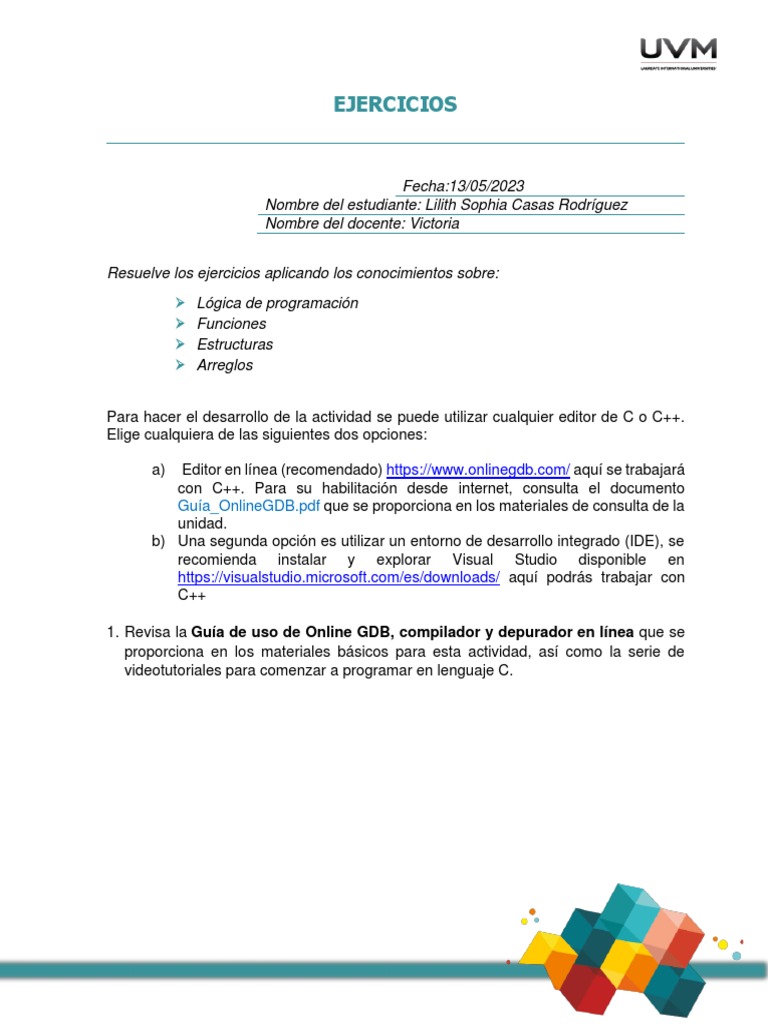 A6 - Ejercicios Programacion | PDF | Lenguaje de programación | Función (Matemáticas)