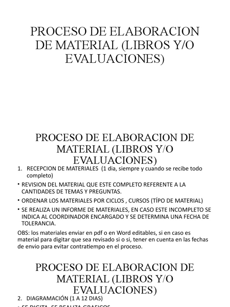 Proceso de Elaboración de Material Educativo | PDF | Crecimiento ...