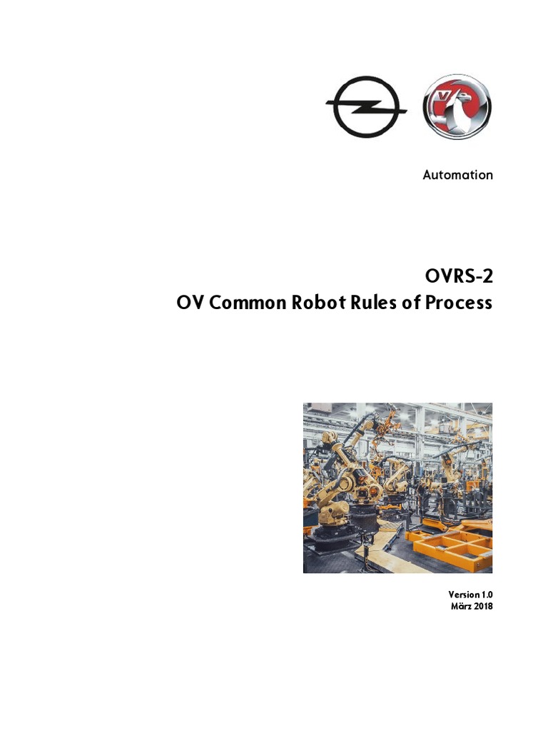 OVRS-2 Common Robot Rules of Process Specification | PDF | Welding ...