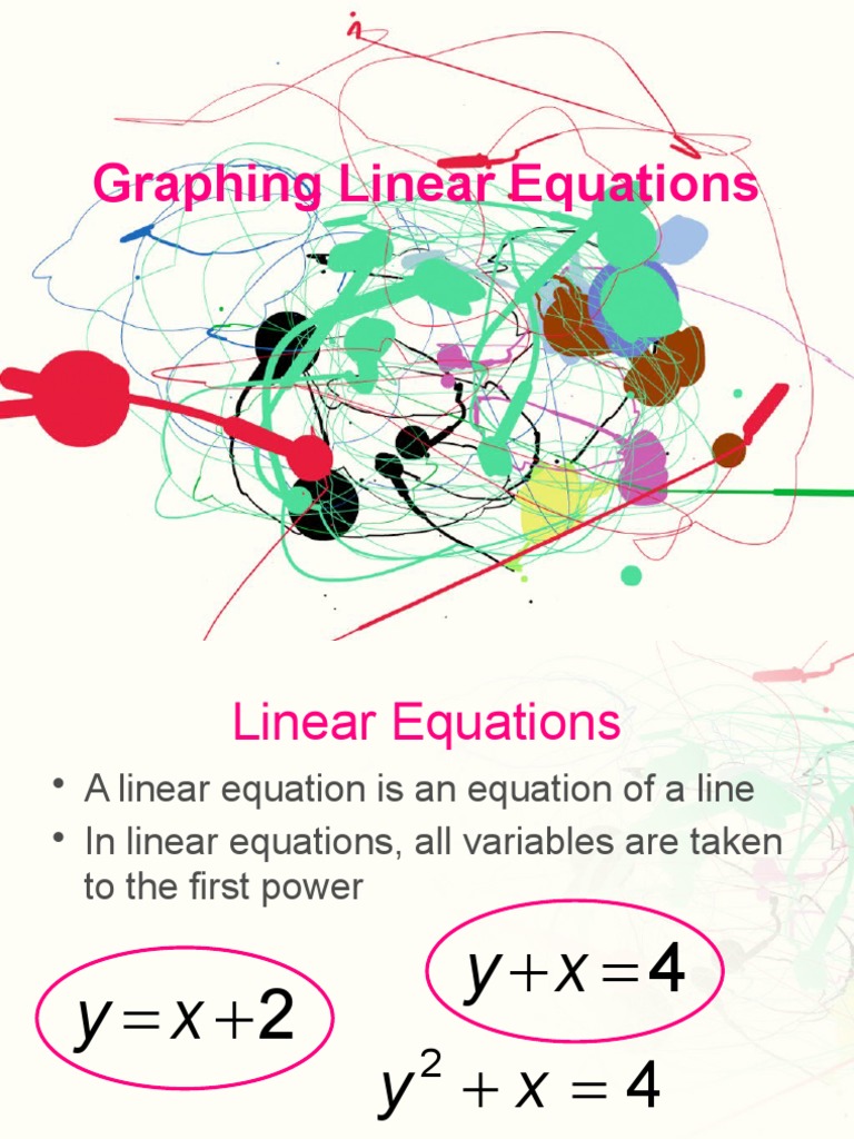 Graphing Linear Equations | PDF | Equations | Mathematics Graphing Linear Equations | PDF | Equations | Mathematics