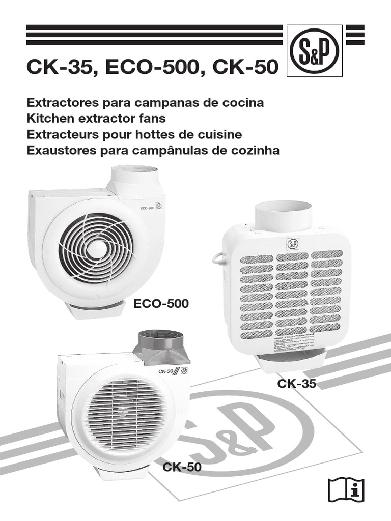 Funcionamiento de extractores de cocina | PDF | Estufa de cocina ...