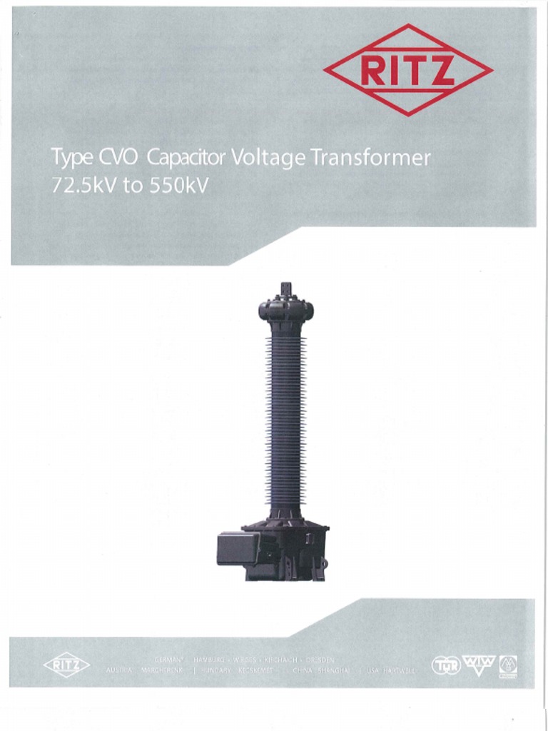 RITZ, TRANSFORMADOR DE VOLTAJE TIPO CAPACITIVO 72.5 kV-550 KV | PDF