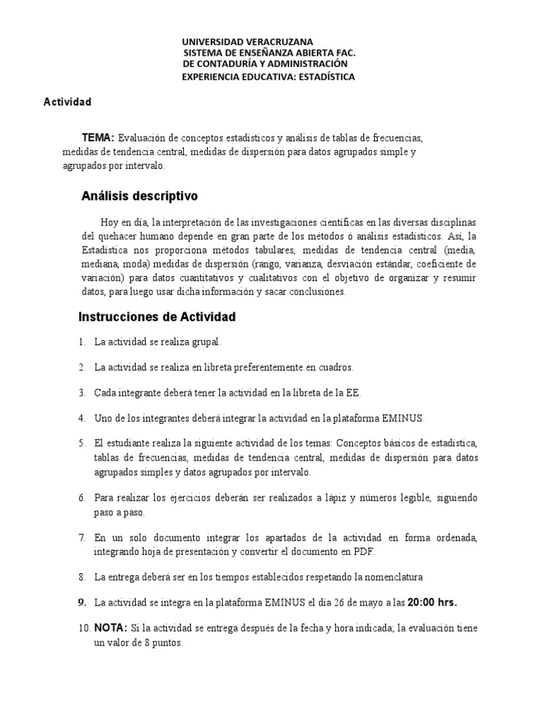 Act2 Evaluacion - Analisis-Tablas-Medidas | PDF