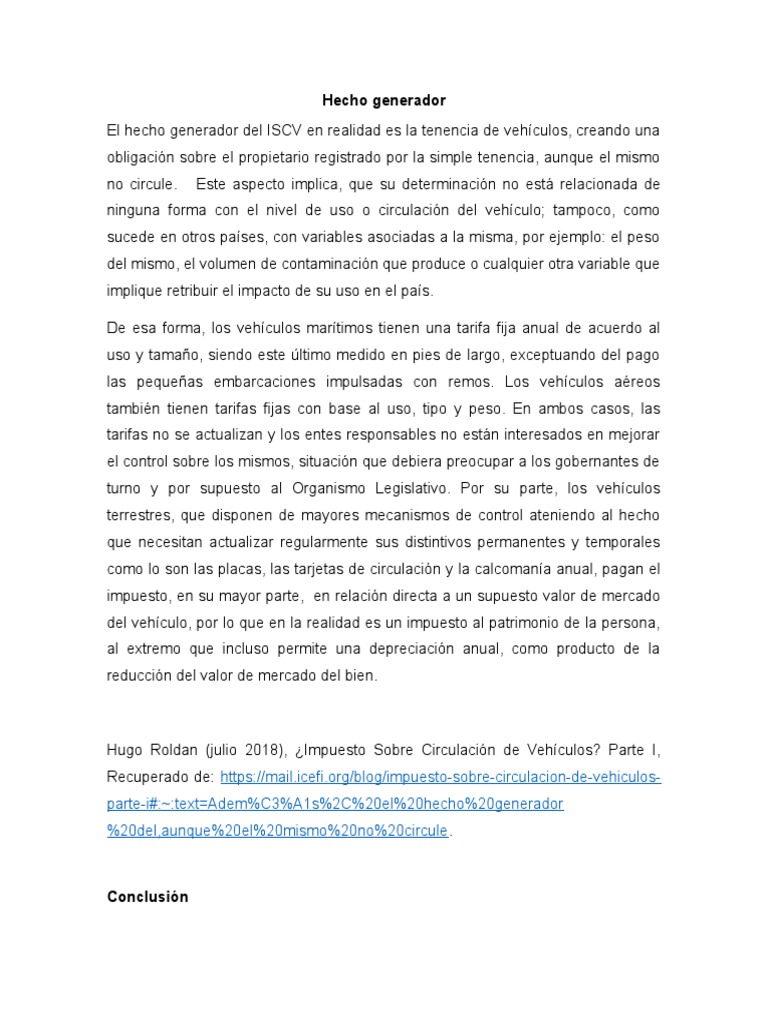 Hecho Generador | PDF