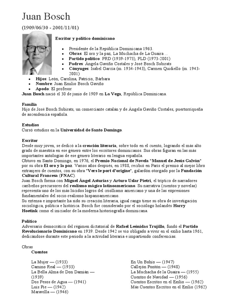 10 Escritores Dominicanos | PDF | República Dominicana
