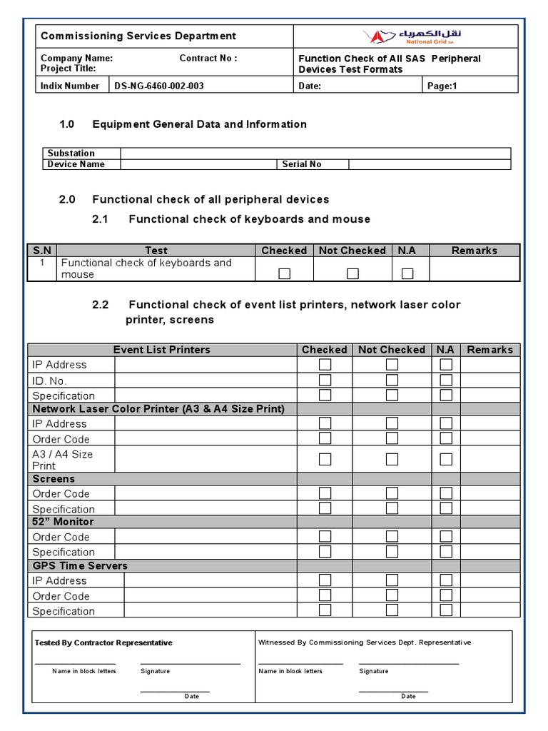 SAS Peripheral Devices Function Check | PDF | Printer (Computing ...