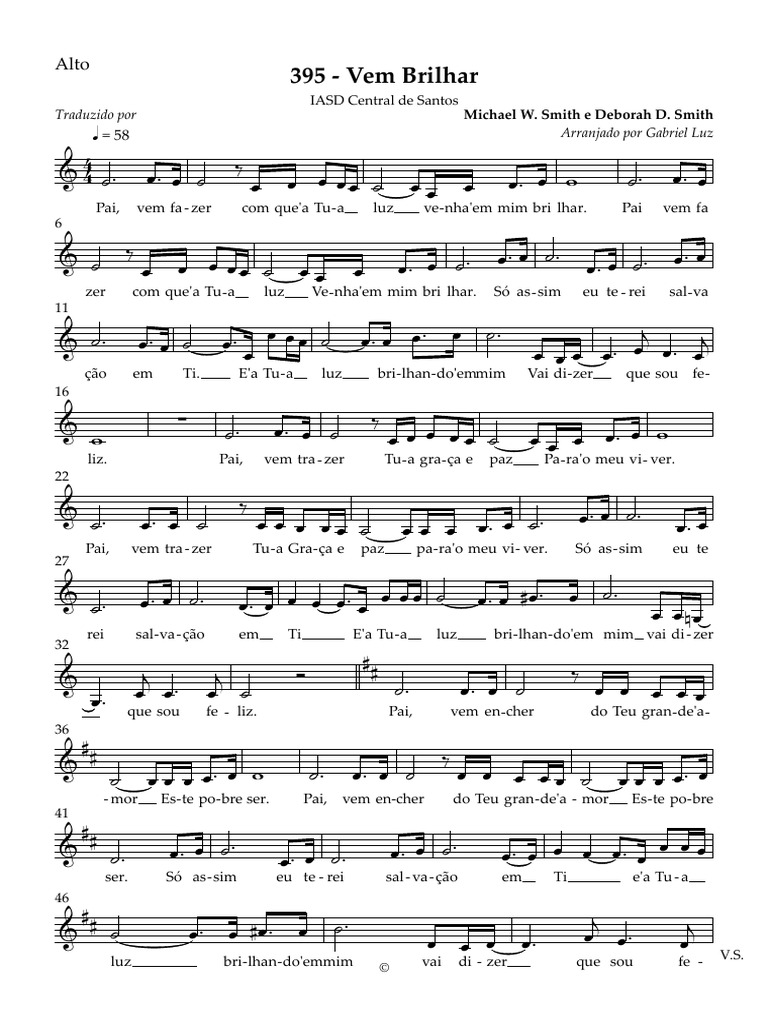 395 - Vem Brilhar - Alto | PDF