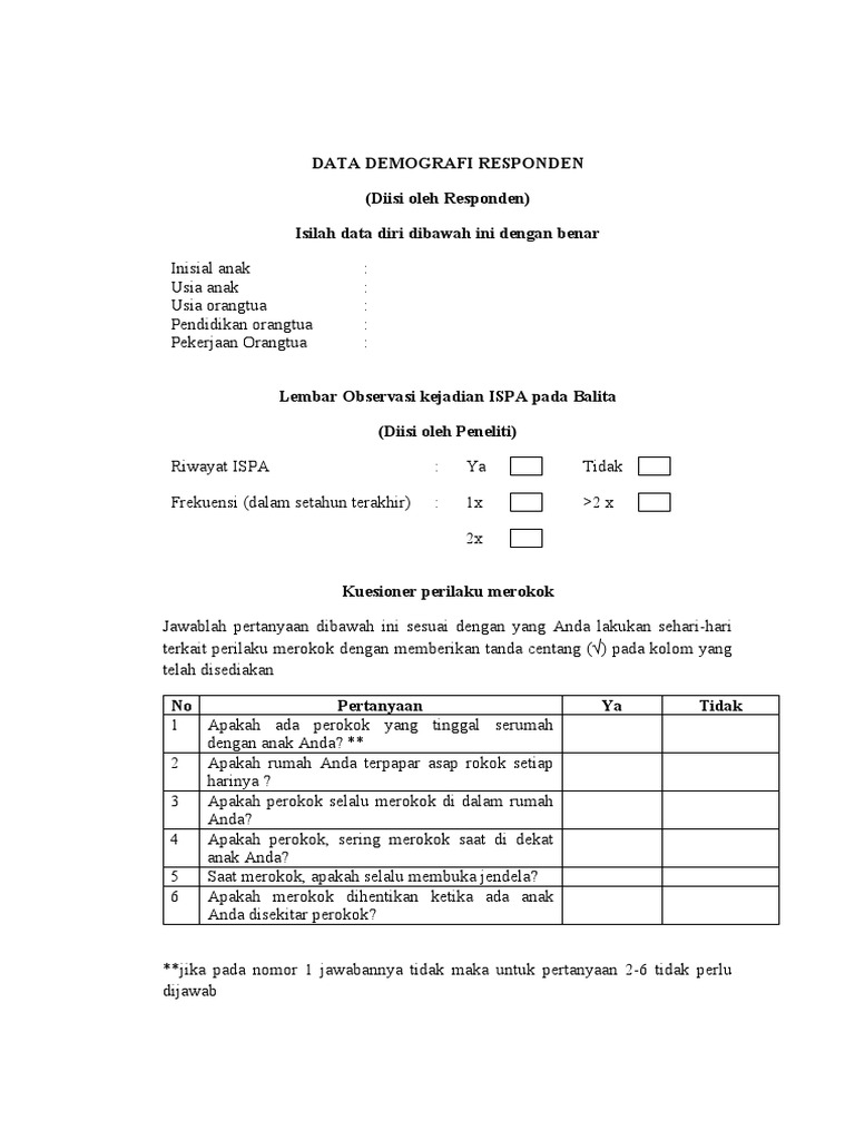 Data Demografi Responden | PDF