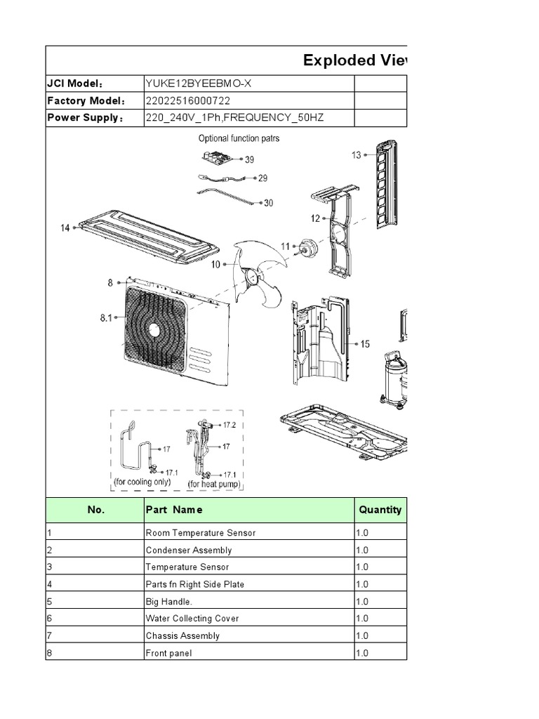Daikin Inverter Unit Parts List | PDF | Power Inverter | Valve